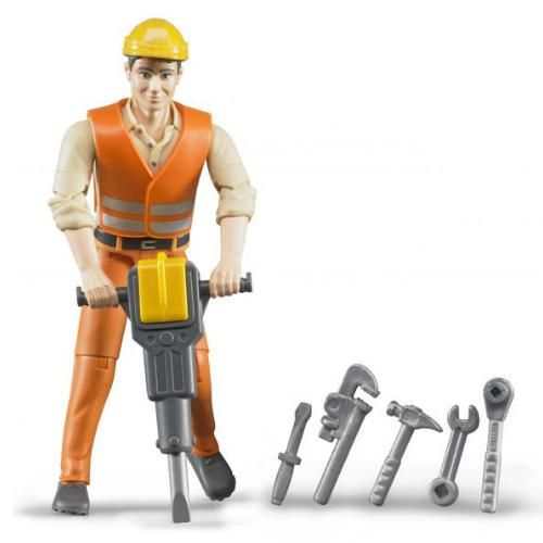 Construction Worker with Accessories - Toys & Co.