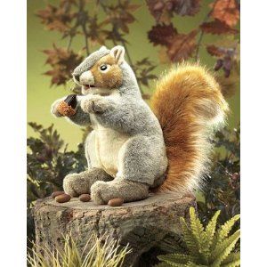 Gray Squirrel 12 Inch Puppet - Toys & Co.