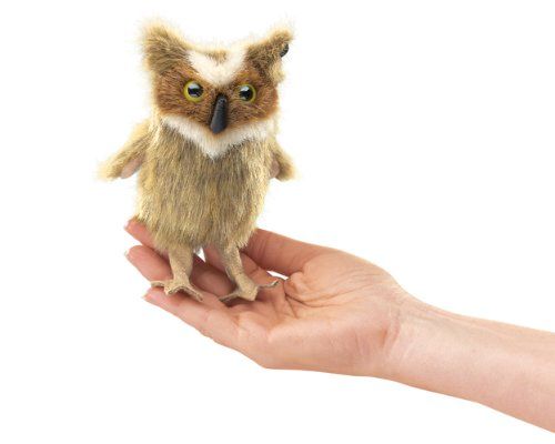 Mini Great Horned Owl F.Puppet - Toys & Co.