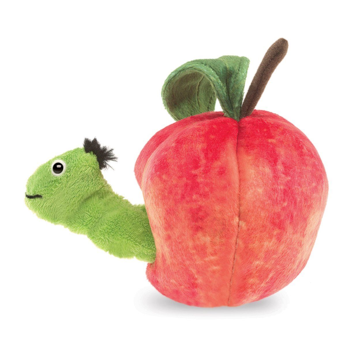 Worm in Apple Puppet 5 inch - Toys & Co.