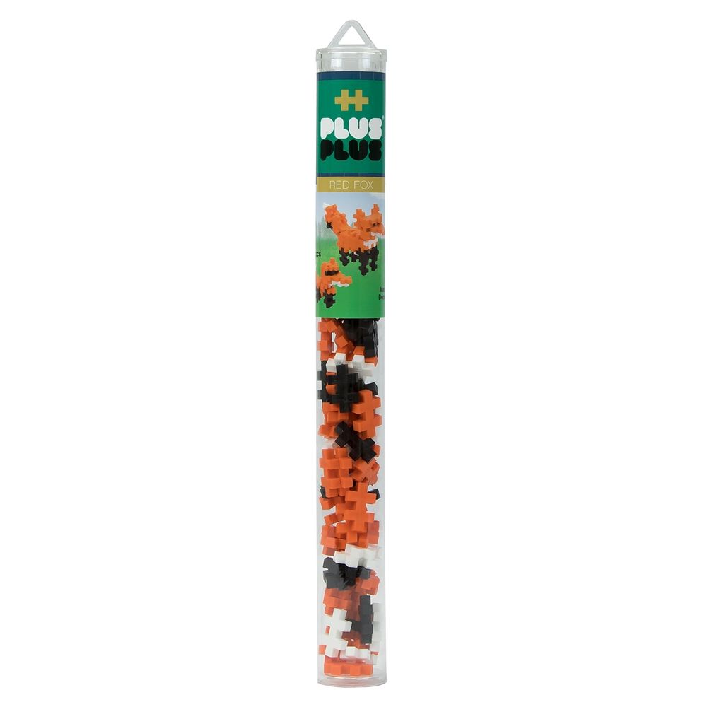 Plus-Plus - Mini Maker Tube - Red Fox - Toys & Co.