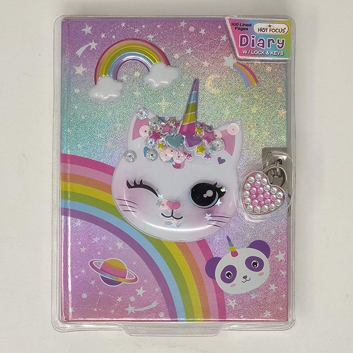 Diary with Lock - Caticorn - Toys & Co.