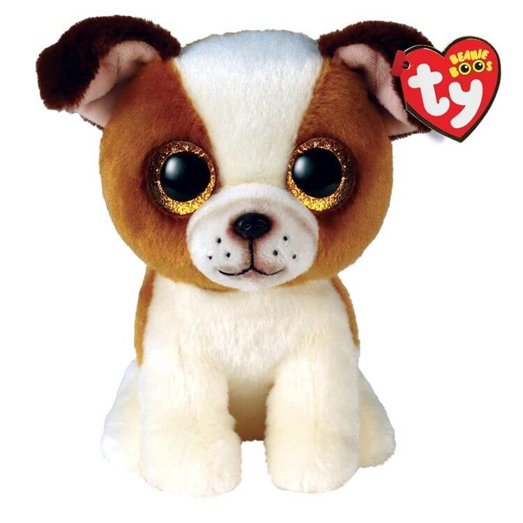 Hugo Brown/White Dog - Toys & Co.