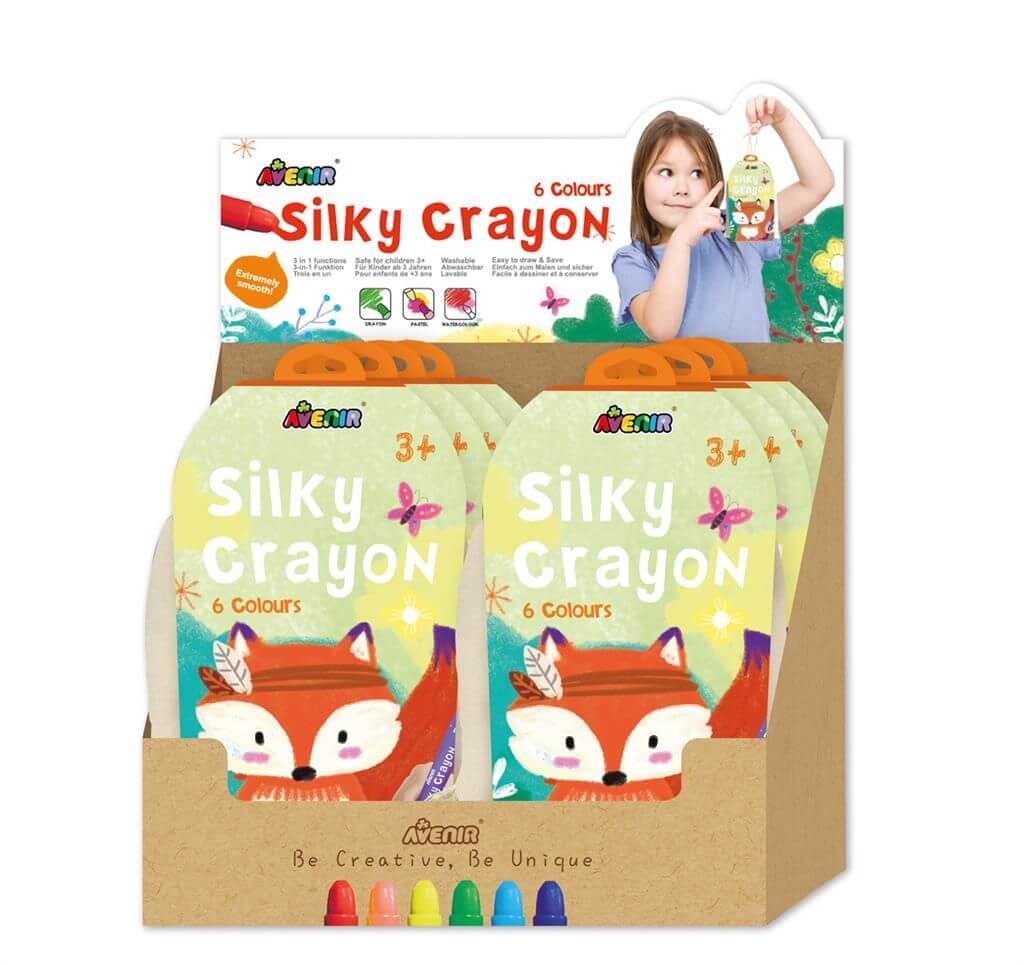 Silk Crayons 6 Colors - Toys & Co.