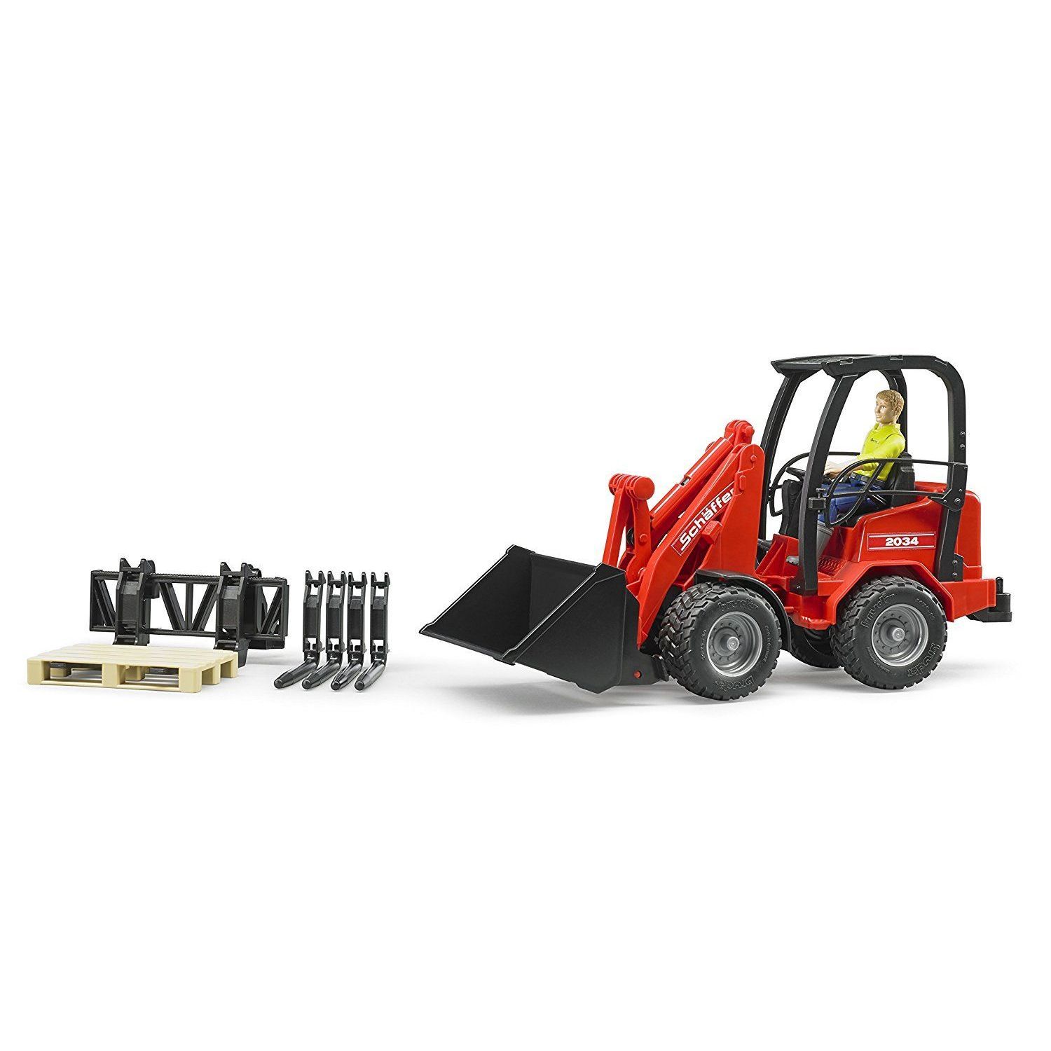 Schaffer Compact Loader Red with Figure - Toys & Co.