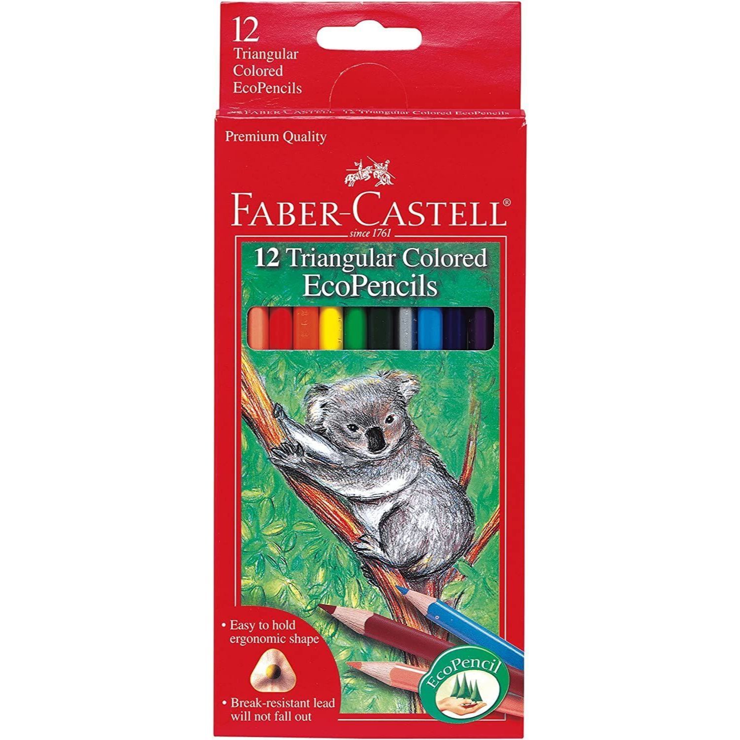 Triangular Colored Pencil 12 Ct - Toys & Co.