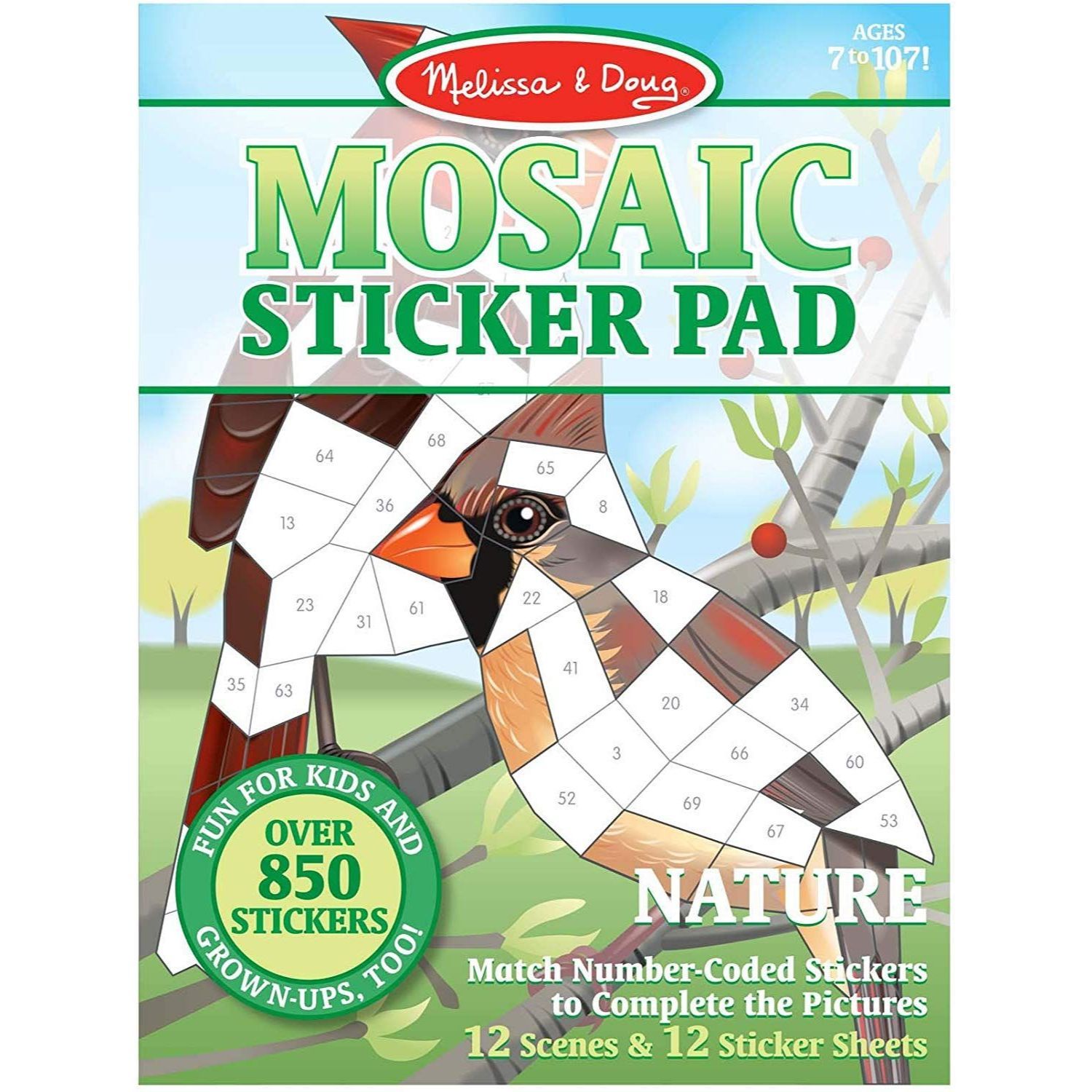 Nature Mosaic Sticker Pad - Toys & Co.
