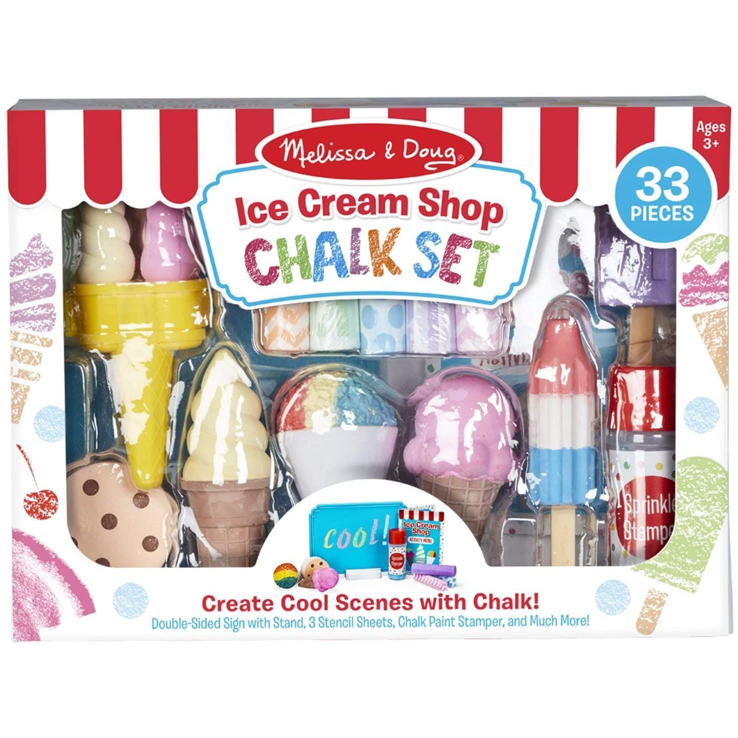 Ice Cream Shop Chalk Set - Toys & Co.