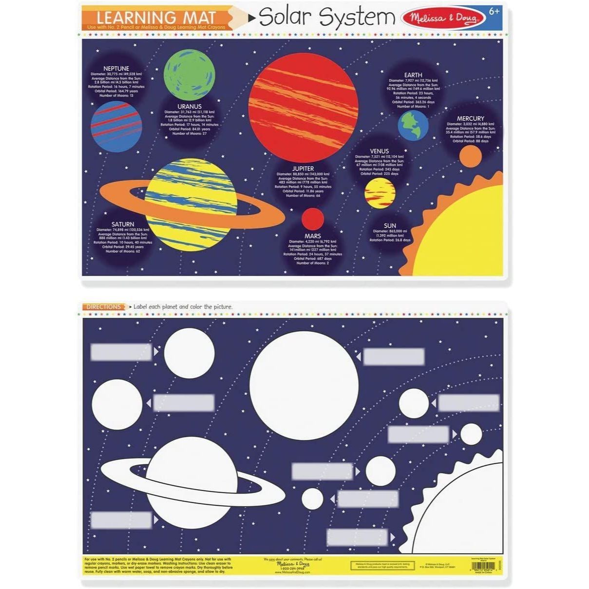Planets Learning Mat - Toys & Co. - Melissa & Doug