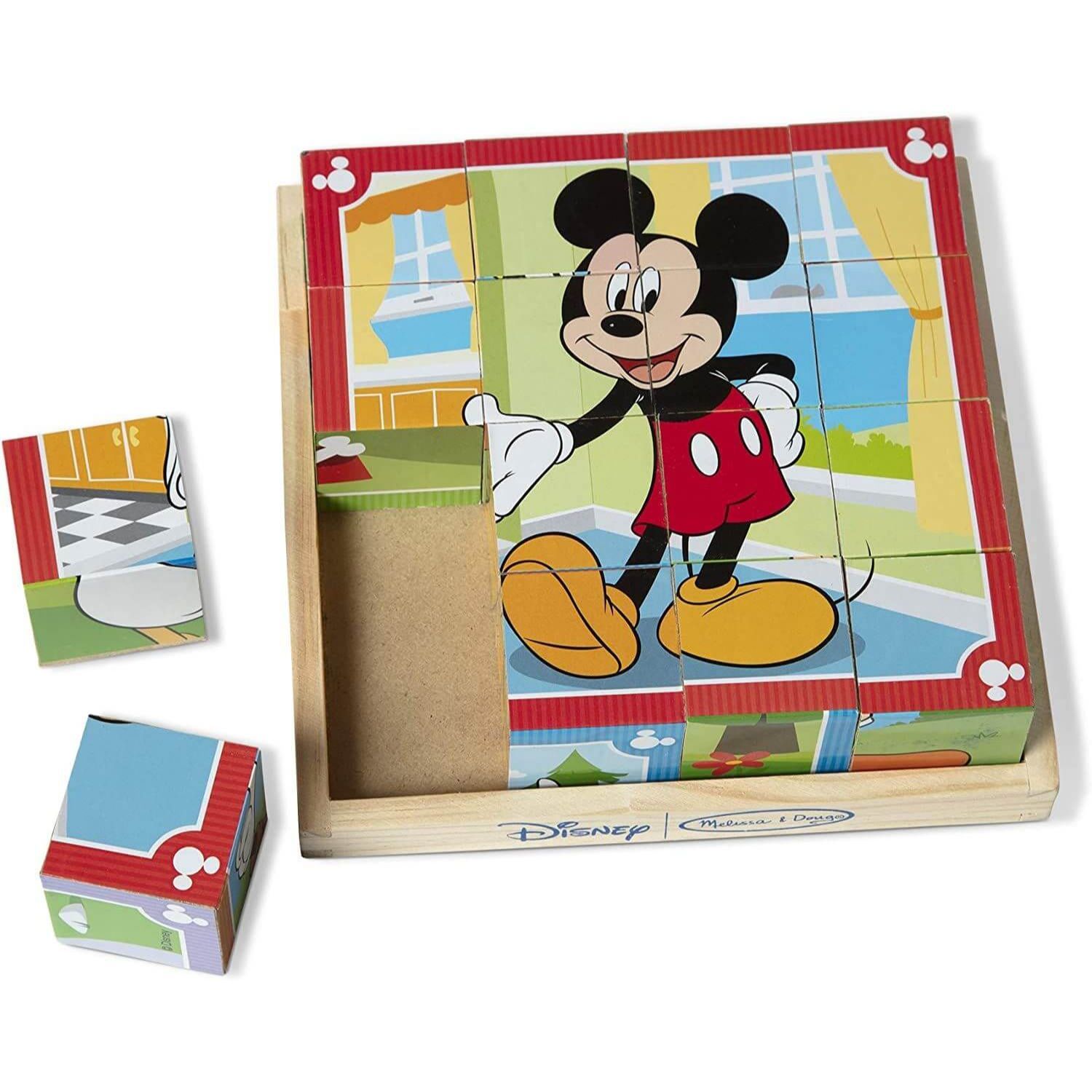 Mickey Wooden Cube Puzzle - Toys & Co.