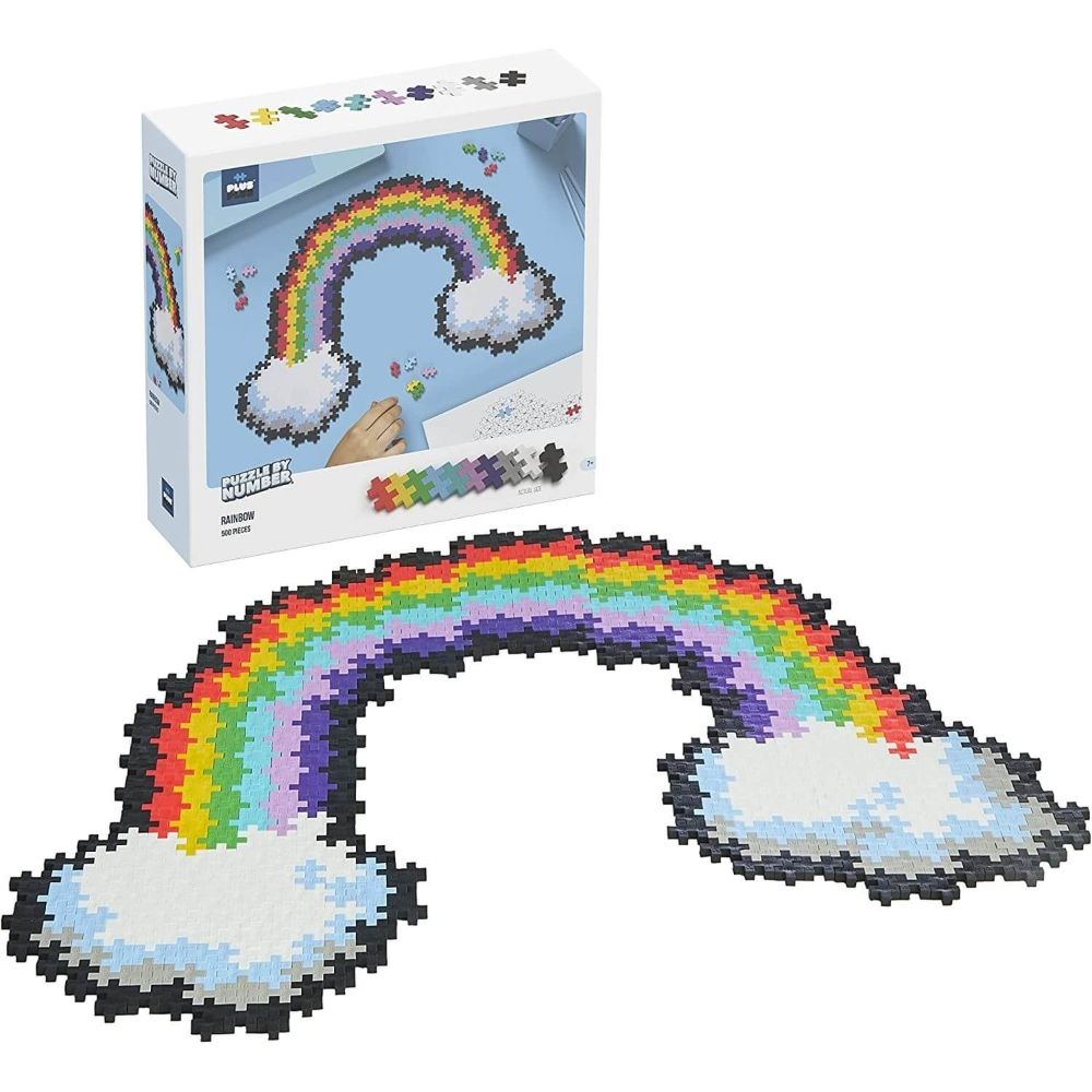 Rainbow Puzzle By Number 500Pc - Toys & Co.