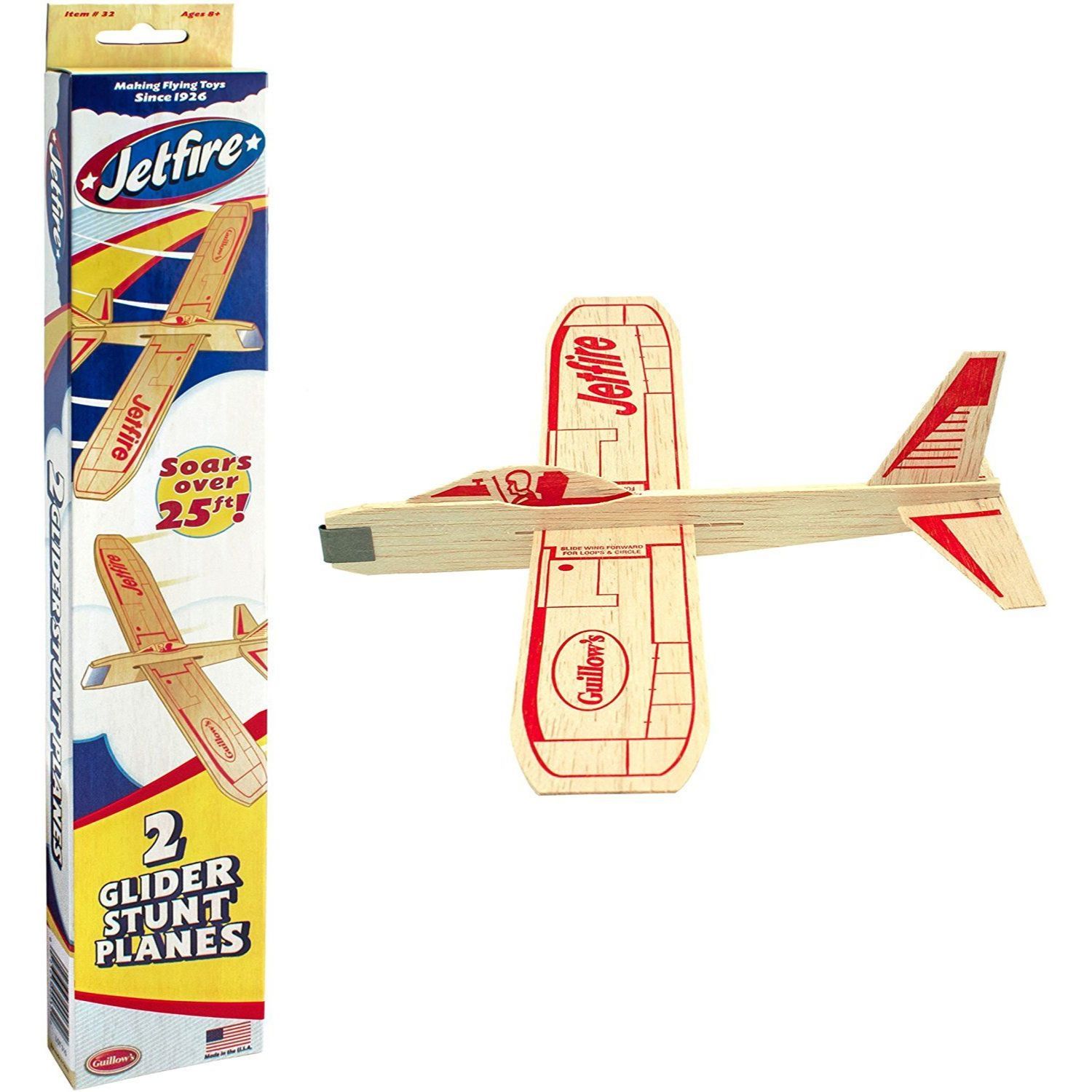Jetfire Gliders (2 Pack) Balsa Planes - Toys & Co. - Schylling Jetfire Gliders (2 Pack) Balsa Planes - Toys & Co. - Schylling