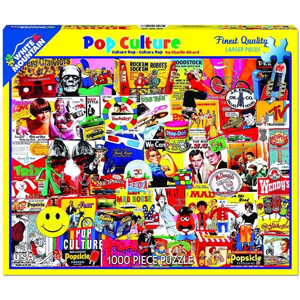 Pop Culture 1000 Pc - Toys & Co. - White Mountain Puzzles