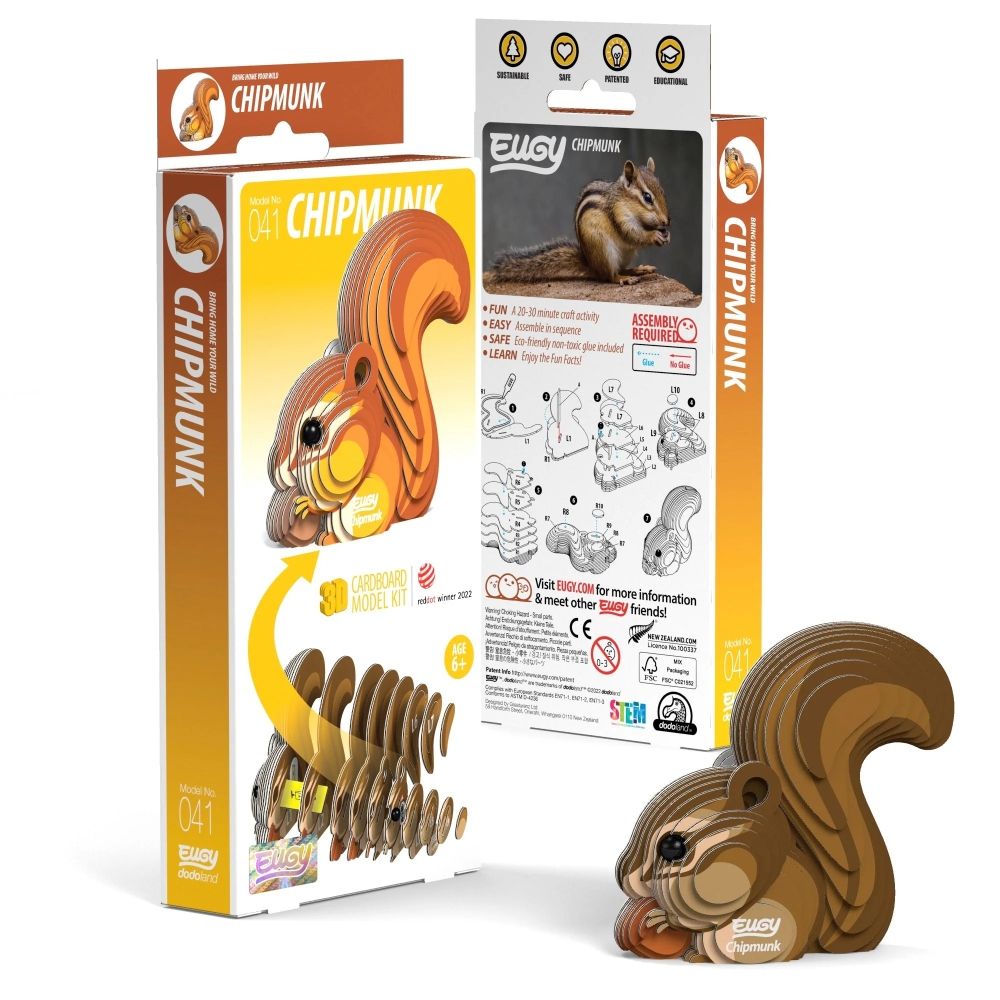Chipmunk 3D Puzzle - Toys & Co. - Eugy