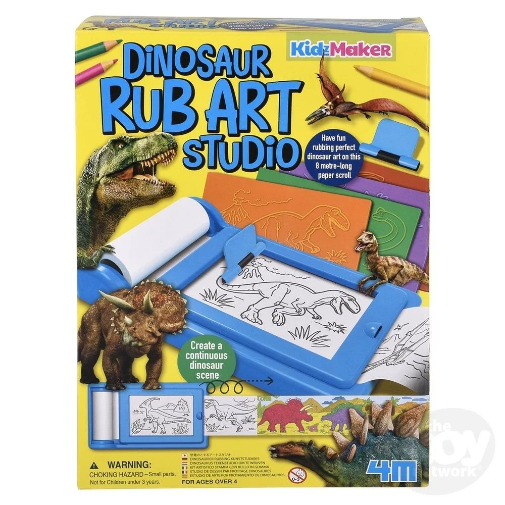Dinosaur Rub Art Studio - Toys & Co. - 4M