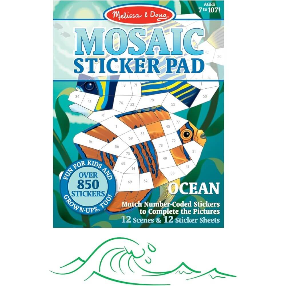 Ocean Mosaic Sticker Pad - Toys & Co.