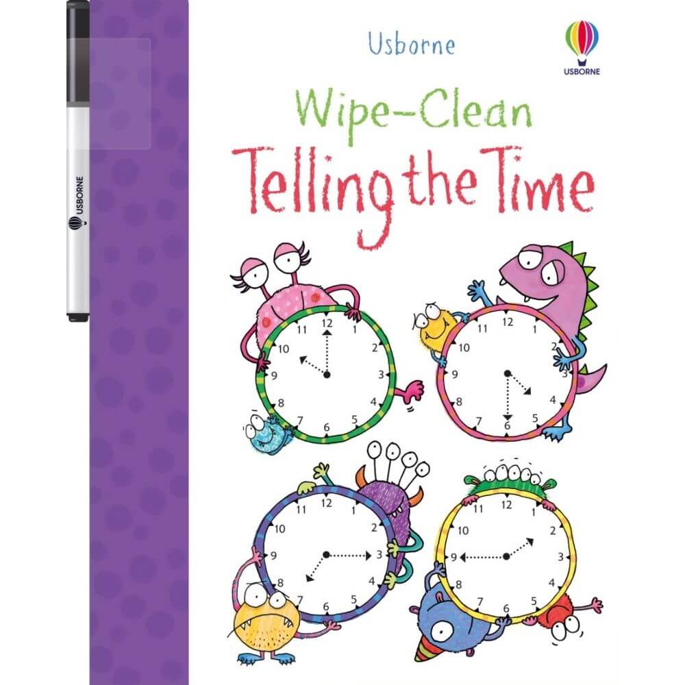 Telling Time - Wipe Clean - Toys & Co.