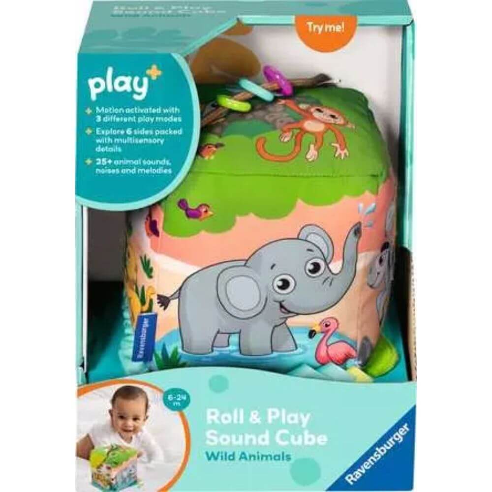 Wild Animal Roll & Play Sound Cube - Toys & Co.